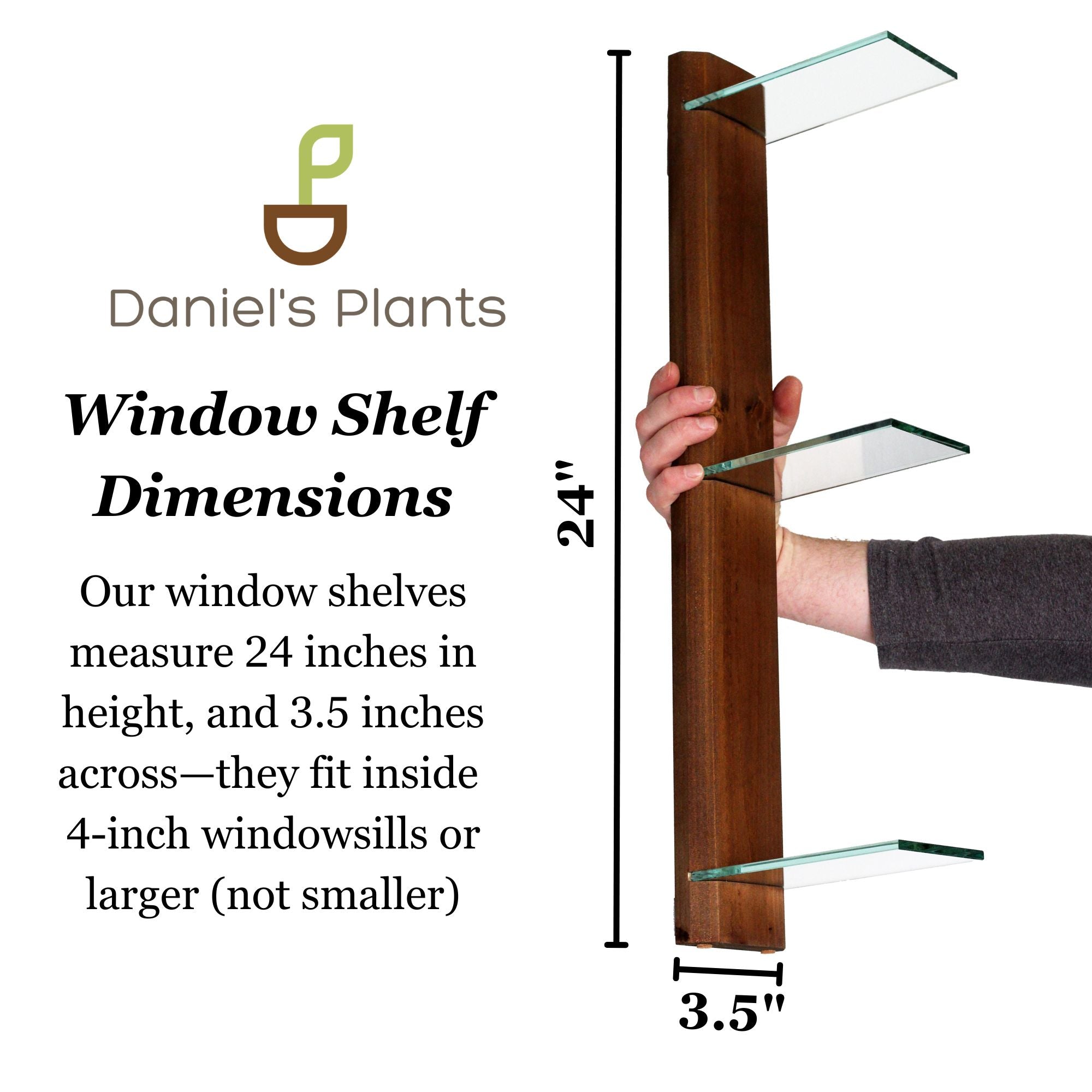 Window Shelf – Handmade, Renter-Friendly Plant Solution – Daniel's Plants
